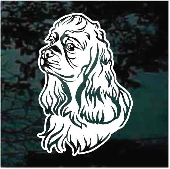 Beautiful Cocker Spaniel Head Car Decals & Stickers | Decal Junky
