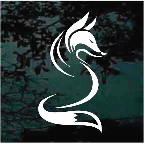 Emblem Of A Fox Car Window Decals | Decal Junky