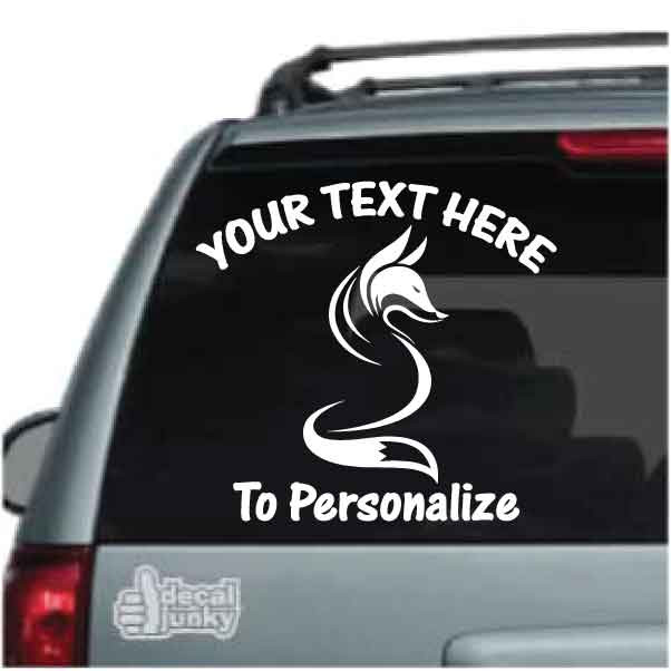 Emblem Of A Fox Car Window Decals | Decal Junky