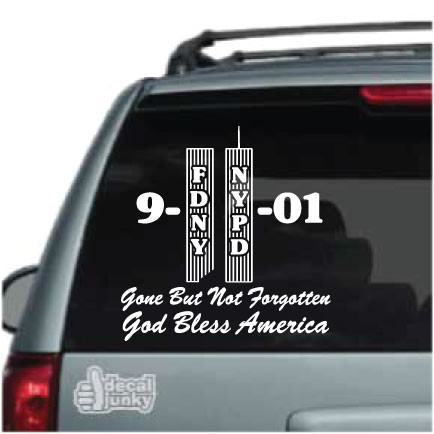 Twin Towers 9-11 Memorial Decals & Stickers | Decals