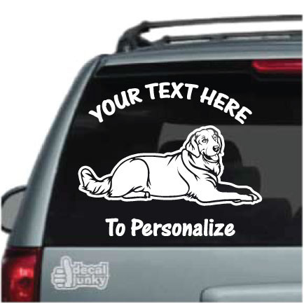 Sweet Labrador Retriever Down Car Window Decals | Decal Junky