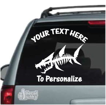Dead Fish Skeleton Car Window Decals | Decal Junky