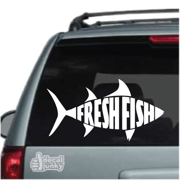 Fresh Fish Window Decals & Car Stickers Customized | Decal Junky
