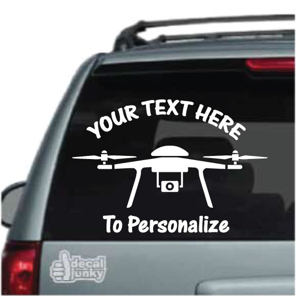 Camera Drone Car Decals & Window Stickers | Decal Junky