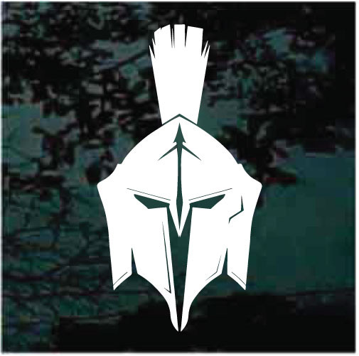 Roman Gladiator Helmet Car Decals & Window Stickers | Decal Junky