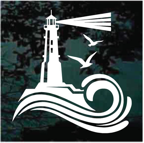 Lighthouse Icon Decals & Car Window Stickers | Decal Junky