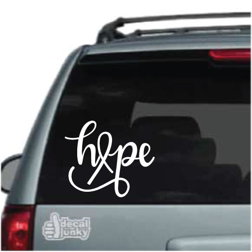 Hope Awareness Ribbon Car Window Decals & Stickers | Decal Junky