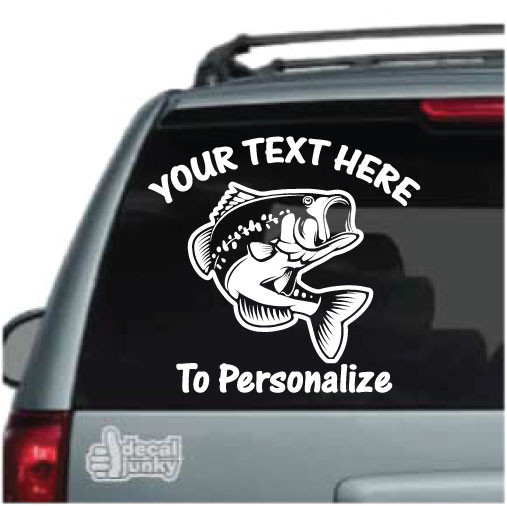 Swimming Sea Bass Decals Stickers for Cars Trucks Windows