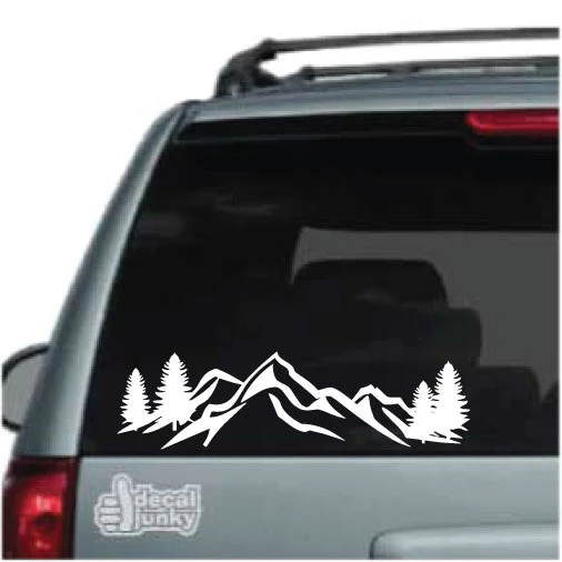 Mountain Forest Scene Decals Stickers for Cars Trucks Windows
