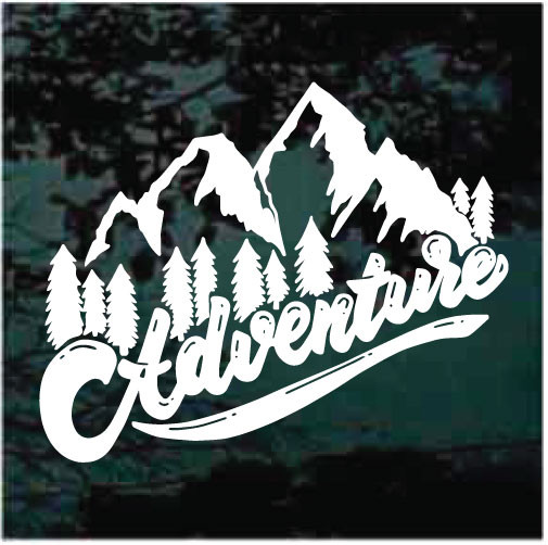 Adventure Mountain Decals & Stickers for Cars, Trucks, and Windows
