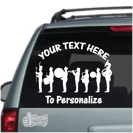 Marching Band Silhouette Car Decals & Window Stickers | Decal Junky