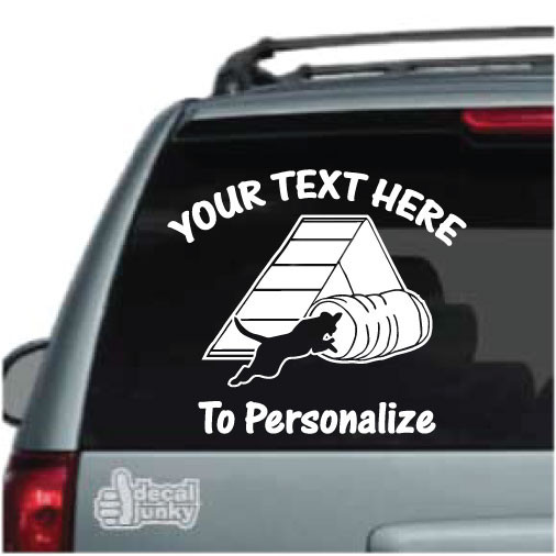 Dog Agility Tunnel A-Frame Car Decals & Stickers | Decal Junky