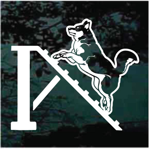 Husky Half Ramp Agility Car Decals & Stickers | Decal Junky