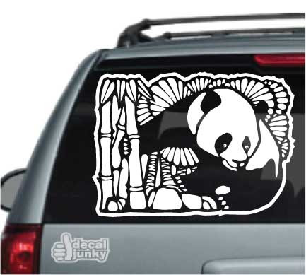 Panda Bear Scene Car Window Decals & Stickers | Decal Junky