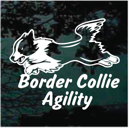 Border Collie Agility Car Decals & Window Stickers | Decal Junky