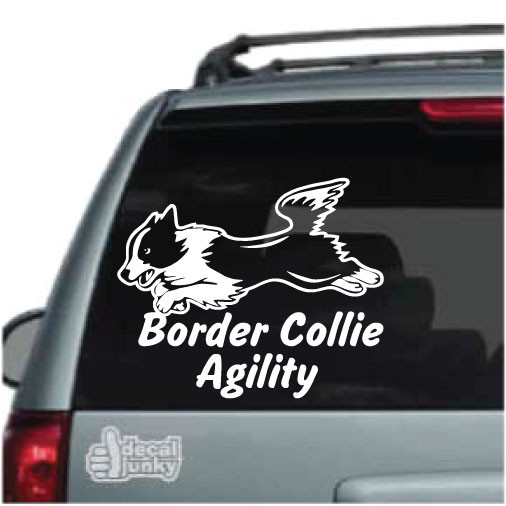 Border Collie Agility Decals & Stickers for Cars, Trucks & Windows