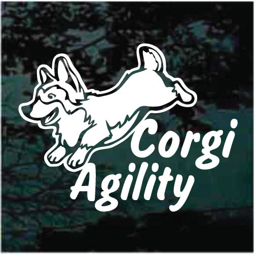 Corgi Agility Car Decals & Window Stickers | Decal Junky