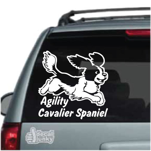 Cavalier Spaniel Agility Decals & Stickers | Decal Junky