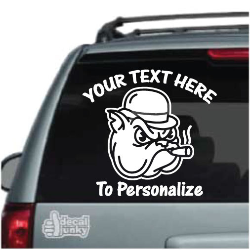 Bulldog Smoking Cigar Decals & Stickers | Decal Junky