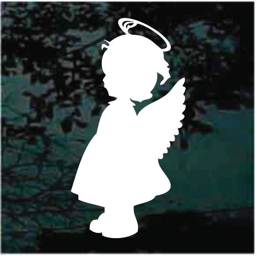 Girl Angel Decals Car Window Stickers | Decal Junky
