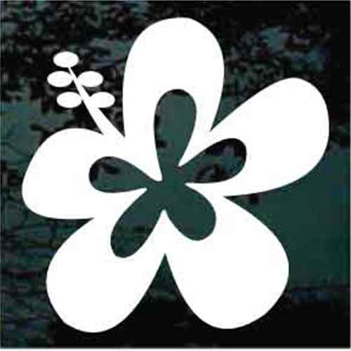 Decal Junky Stick 'Em Up! Simple Hibiscus Decals & Stickers