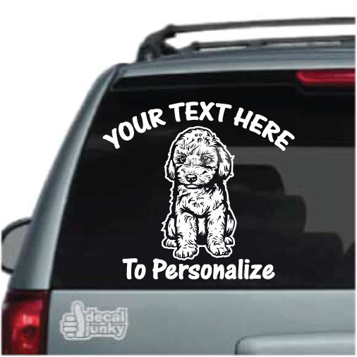 Poodle Puppy Decals Car Window Stickers | Decal Junky