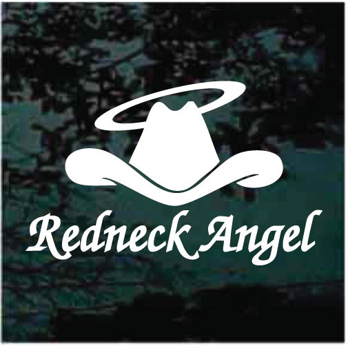 Redneck Angel Window Decals & Car Stickers | Decal Junky