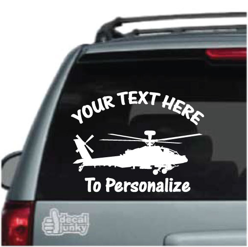 Custom Apache Helicopter Decals Stickers for Cars Trucks Windows
