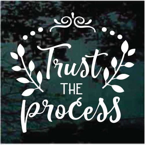 Trust The Process Decals & Stickers | Decal Junky