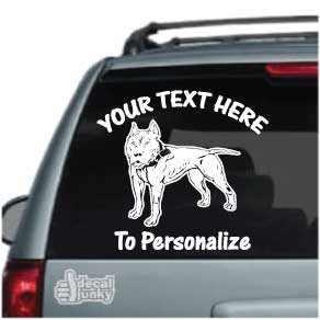 Muscular Pitbull Car Decals & Window Stickers | Decal Junky