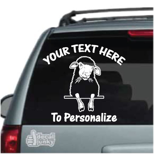 Sheep Peeking Decals & Stickers | Decal Junky