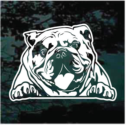 Cute English Bulldog Decals & Stickers | Decal Junky