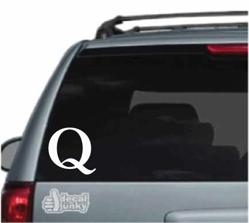 Q Decals & Stickers for Cars, Trucks, and Windows