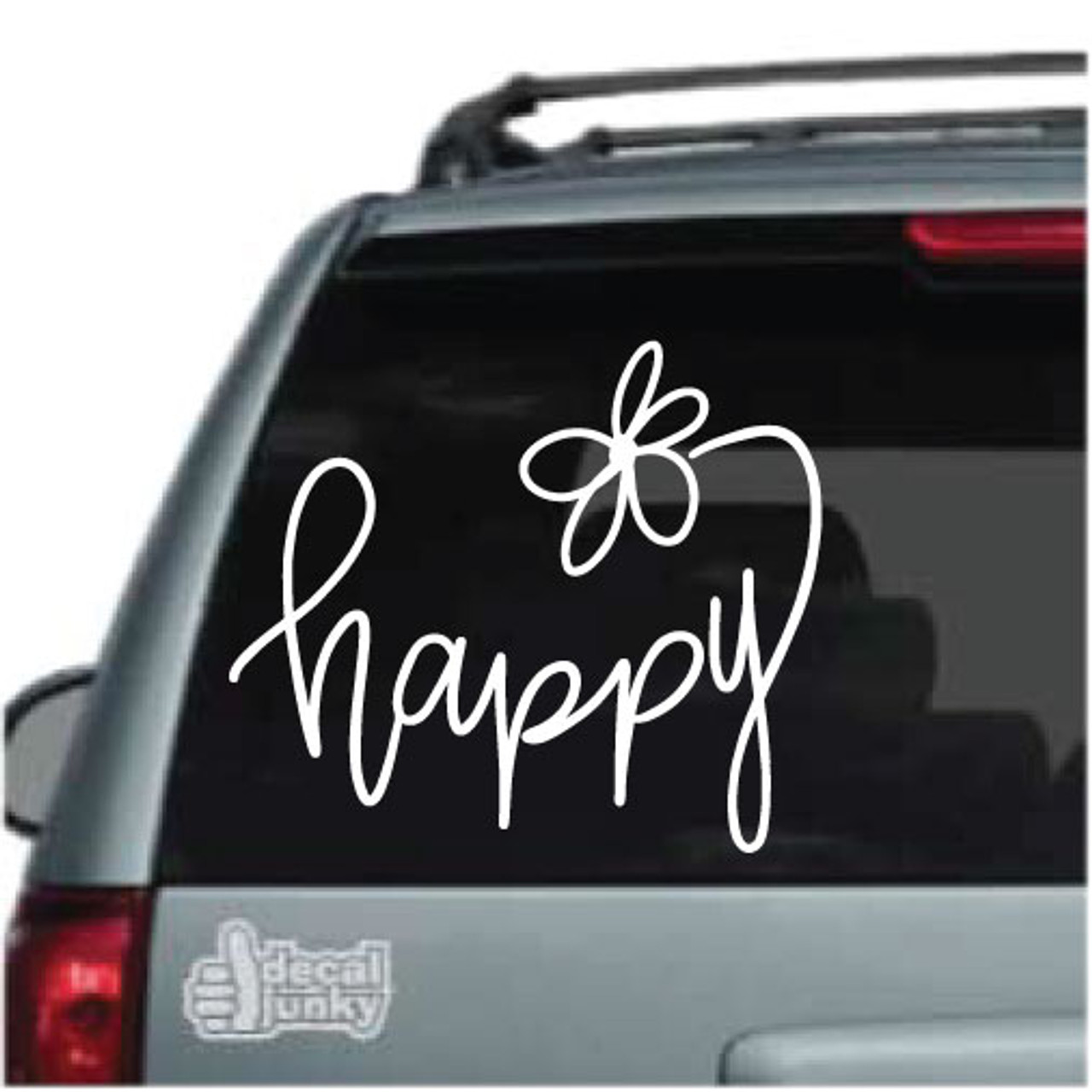 Happy Vinyl Lettering Decals & Stickers | Decal Junky