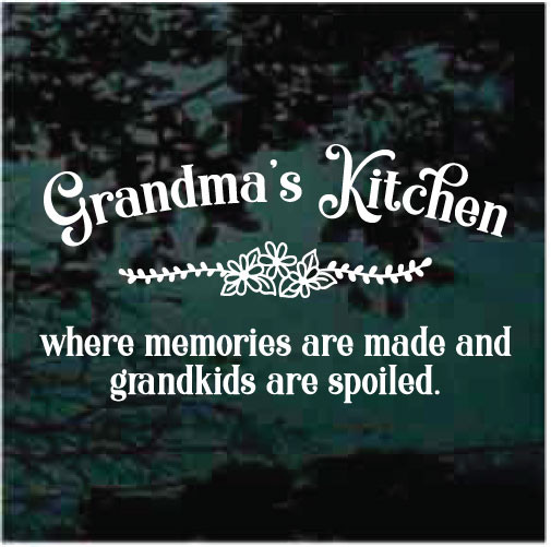 Grandma's Kitchen Decals & Stickers | Decal Junky