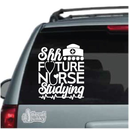 Future Nurse Studying Decals & Stickers | Decal Junky