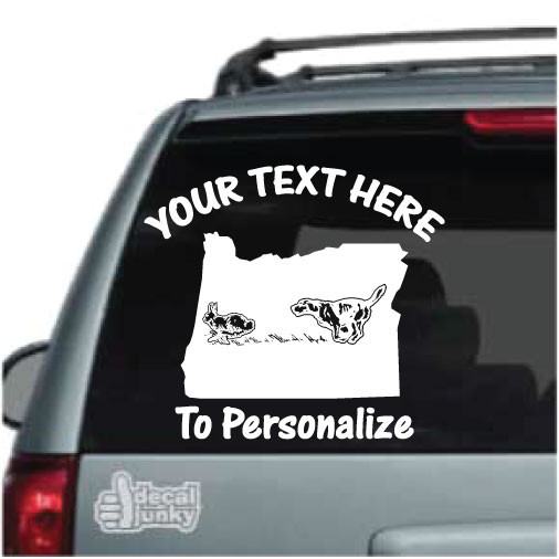 Oregon Rabbit Hunting Decals Stickers for Cars Trucks Windows