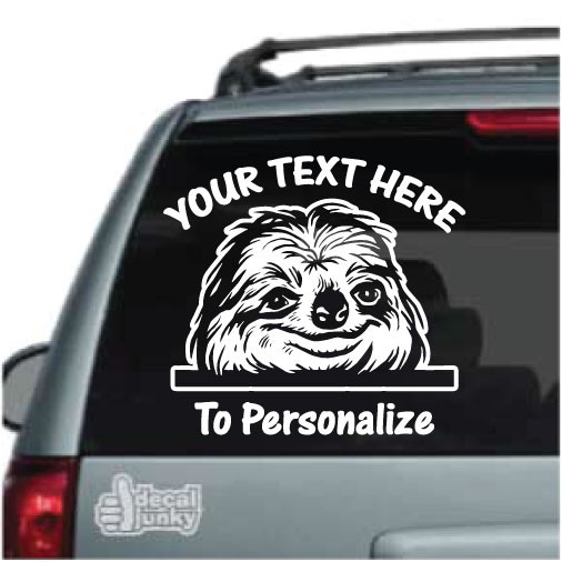 Sloth In The Window Decals & Stickers | Decal Junky