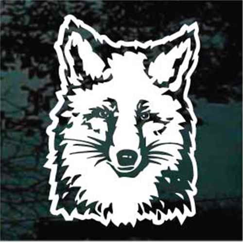 Detailed Fox Head Car Decals & Window Stickers | Decal Junky