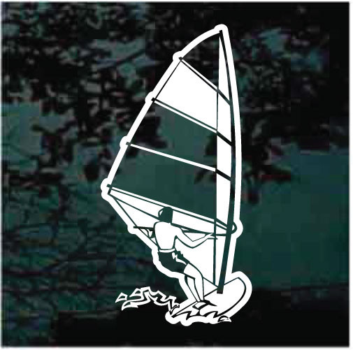 Surfing The Wind Windsurfing Decals & Stickers | Decal Junky