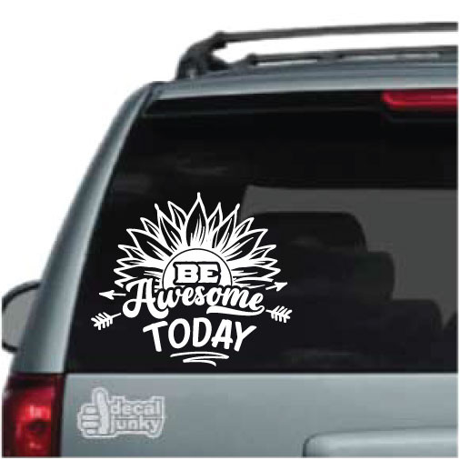 Be Awesome Sunflower Decals & Stickers | Decal Junky