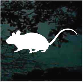 Cute Silhouette Mouse Car Decals & Window Stickers | Decal Junky