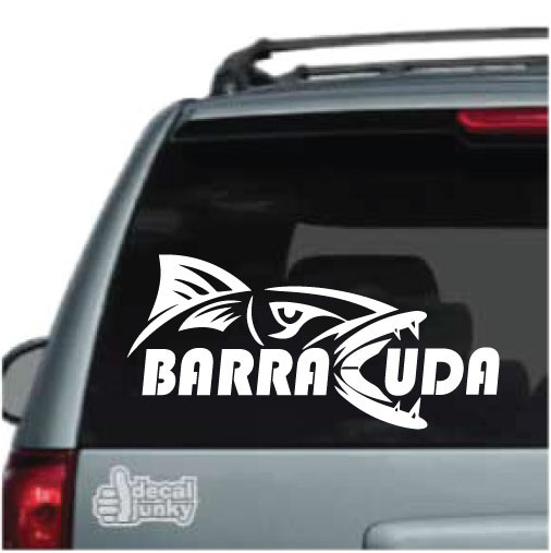 Barracuda Fish Head Graphic Car Decals & Stickers | Decal Junky
