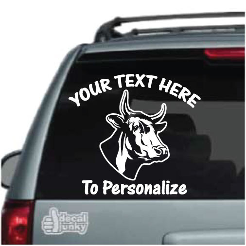Masculine Bull Head Car Decals & Stickers | Decal Junky