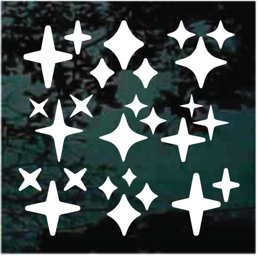 Sparkle Icon Decals - Decal Junky