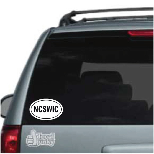 NCSWIC Oval Decals Stickers for Cars Trucks Windows