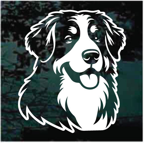 Happy Bernese Mountain Dog Decals Stickers for Cars Trucks Windows