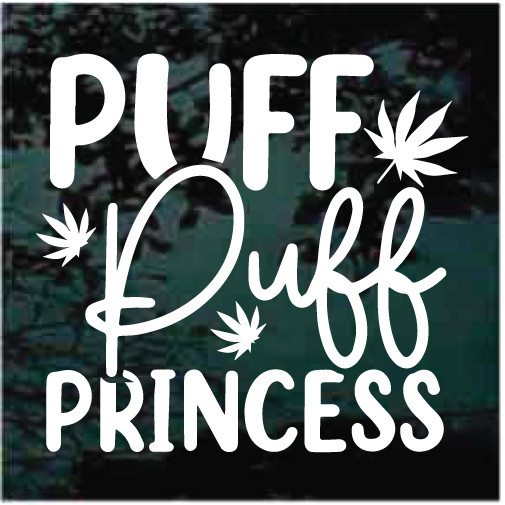 Puff Puff Princess Decals & Stickers for Cars, Trucks, and Windows