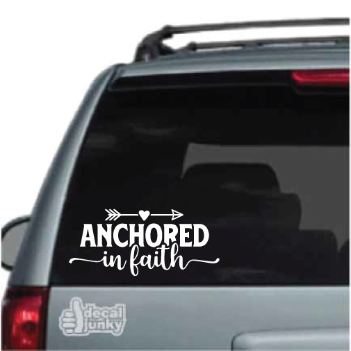 Anchored In Faith Arrow Decals & Stickers for Cars, Trucks, & Windows
