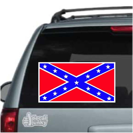 Flat Confederate Flag Decals Stickers for Cars Trucks Windows